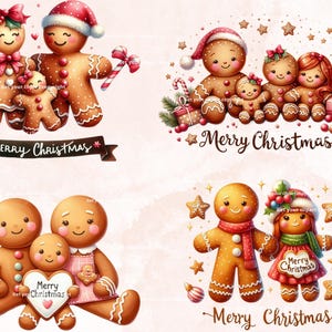 Gingerbread Men Clipart Bundle, Christmas Designs Png Graphics ...