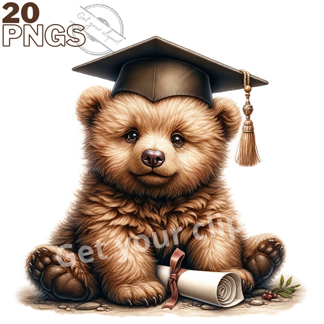 Graduate Baby Animals Clipart Bundle, Preschool Graduation, Graduation ...