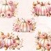 Pink Pumpkin Clipart Bundle, Floral Pumpkin Graphics, Thanksgiving ...