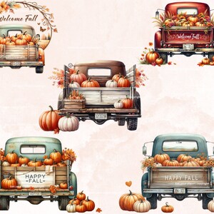 Fall Truck Png Graphics, Hello Fall Clipart, Farm Truck Png, Fall Png ...
