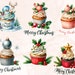 Christmas Cupcakes Clipart Bundle, Christmas Sweets, Christmas Treats ...