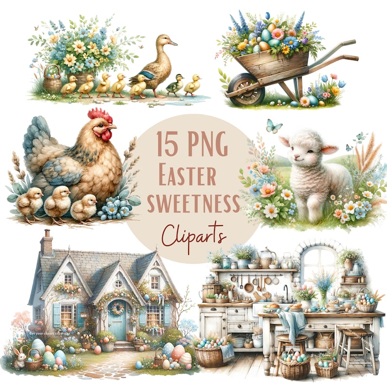 Easter Clipart Bundle, Easter Clipart, Easter Graphics, Easter Designs ...