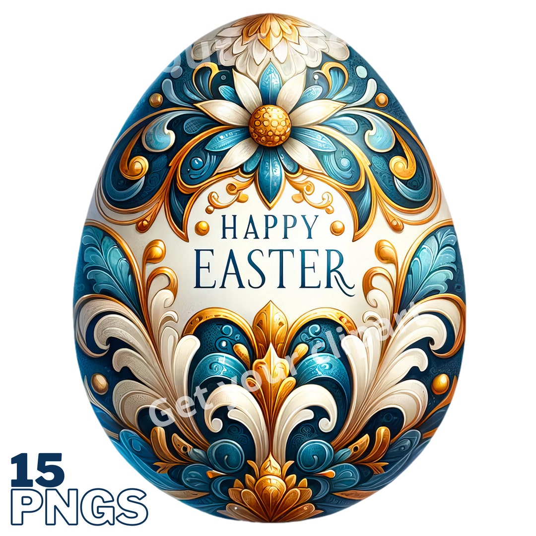 Easter Eggs Clipart Bundle, Easter Clipart, Easter Graphics, Easter ...