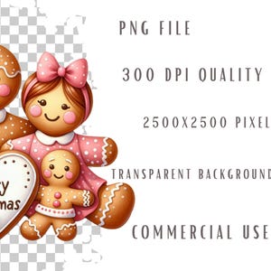 Gingerbread Men Clipart Bundle, Christmas Designs Png Graphics ...