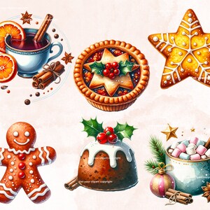 Christmas Sweets Clipart Bundle, Christmas Treats Graphics, Sweet ...
