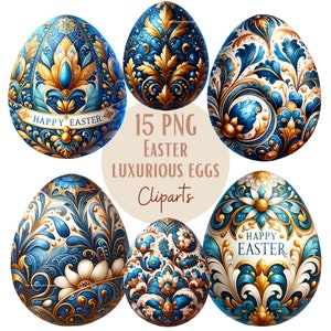 Easter Eggs Clipart Bundle, Easter Clipart, Easter Graphics, Easter ...