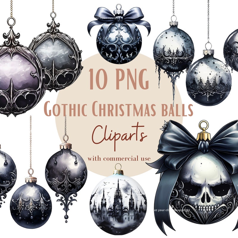 Gothic Ball Ornaments - Etsy