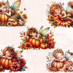 Fall Fairy Clipart Bundle, Fall Scrapbooking, Autumn Sublimation, Fall ...