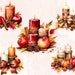 Fall Clipart Bundle, Fall Vibes Png Graphics, Autumn Clipart Bundle ...