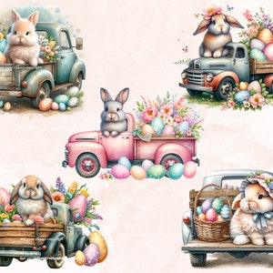 Easter Bunny Clipart Bundle, Easter Clipart, Easter Graphics, Easter ...