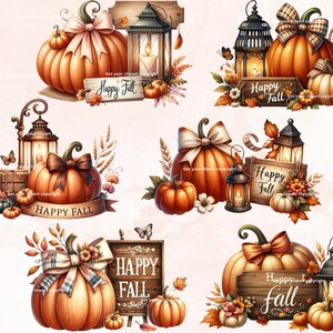 Happy Fall Y'all Clipart Bundle, Hello Fall Png, Happy Fall Clipart ...