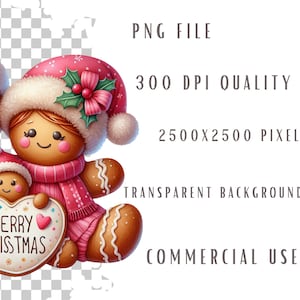 Gingerbread Men Clipart Bundle, Christmas Designs Png Graphics ...