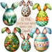 Easter Eggs Clipart Bundle, Easter Clipart, Easter Graphics, Easter ...