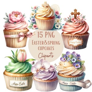 Easter and Spring Clipart Bundle, Spring Graphics, Easter Png Designs ...