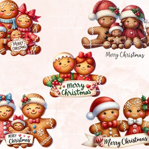 Gingerbread Men Clipart Bundle, Christmas Designs Png Graphics ...