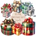 Christmas Present Clipart Bundle, Christmas Gifts Graphics, Gifts ...