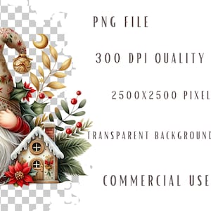 Christmas Gnome Clipart Bundle, Christmas Clipart, Winter Gnome Png ...