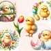 Easter Chick Clipart Bundle, Easter Clipart, Easter Graphics, Easter ...
