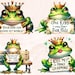Prince Charming Frog Clipart Bundle, Frog PNG Graphics, Fairytale ...