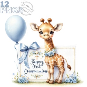 Happy First Communion Clipart Bundle, Communion Png Files, Boy ...