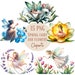 Fairies and Flowers Clipart Bundle, Fantasy Clipart Bundle, Set of 15 ...