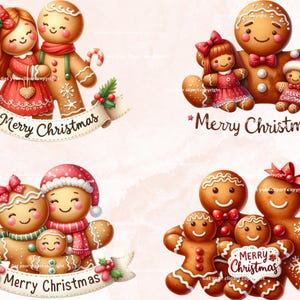 Gingerbread Men Clipart Bundle, Christmas Designs Png Graphics ...