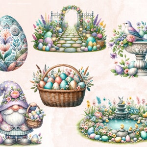 Sweet Easter Clipart Bundle, Easter Clipart, Easter Graphics, Easter ...