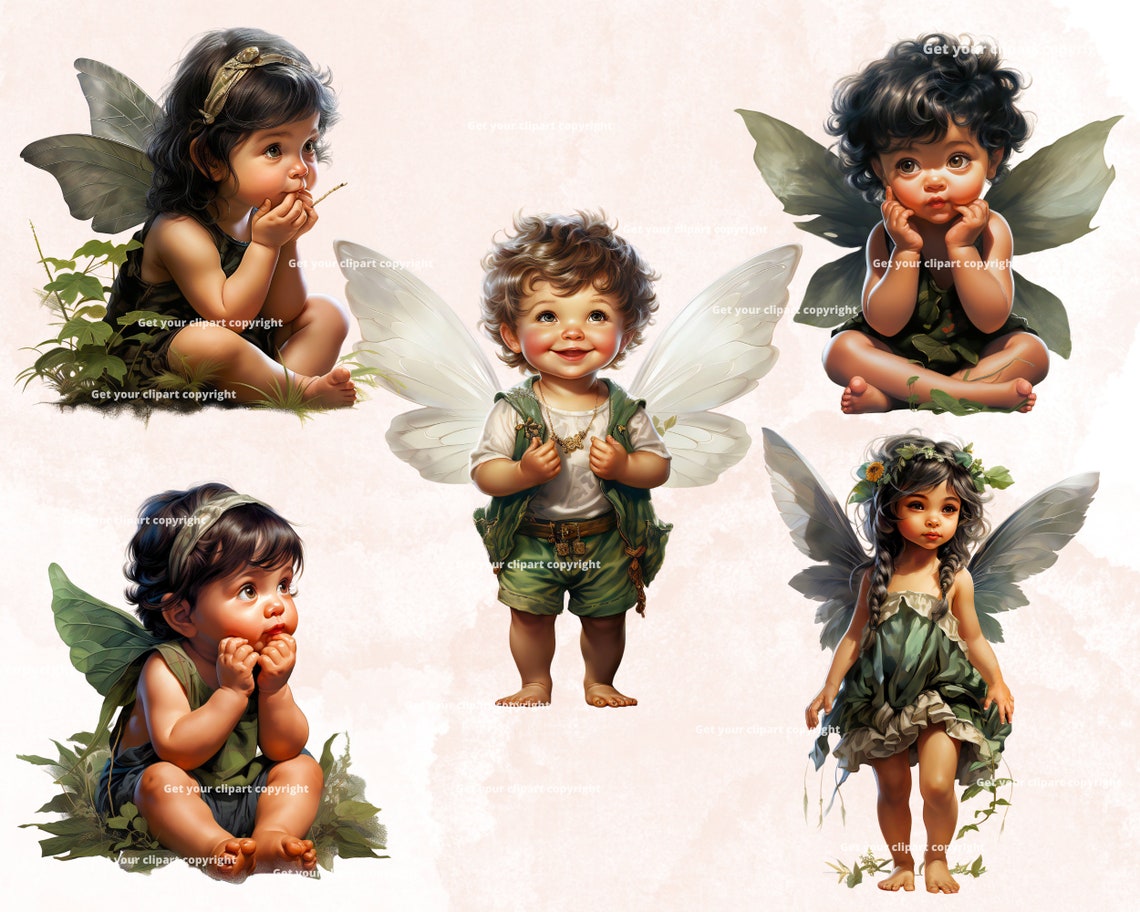 Forest Fairies Clipart Bundle, Fairy Clipart, Forest Clipart ...