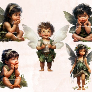 Forest Fairies Clipart Bundle, Fairy Clipart, Forest Clipart ...