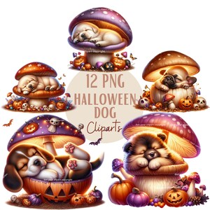 Halloween Puppy Clipart Bundle, Halloween Clipart, Halloween Png ...