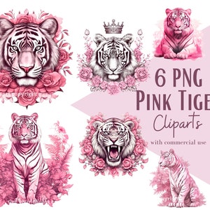 Pink Tiger Png Graphics, Tiger Png Designs, Tiger Clipart, Tiger Head ...