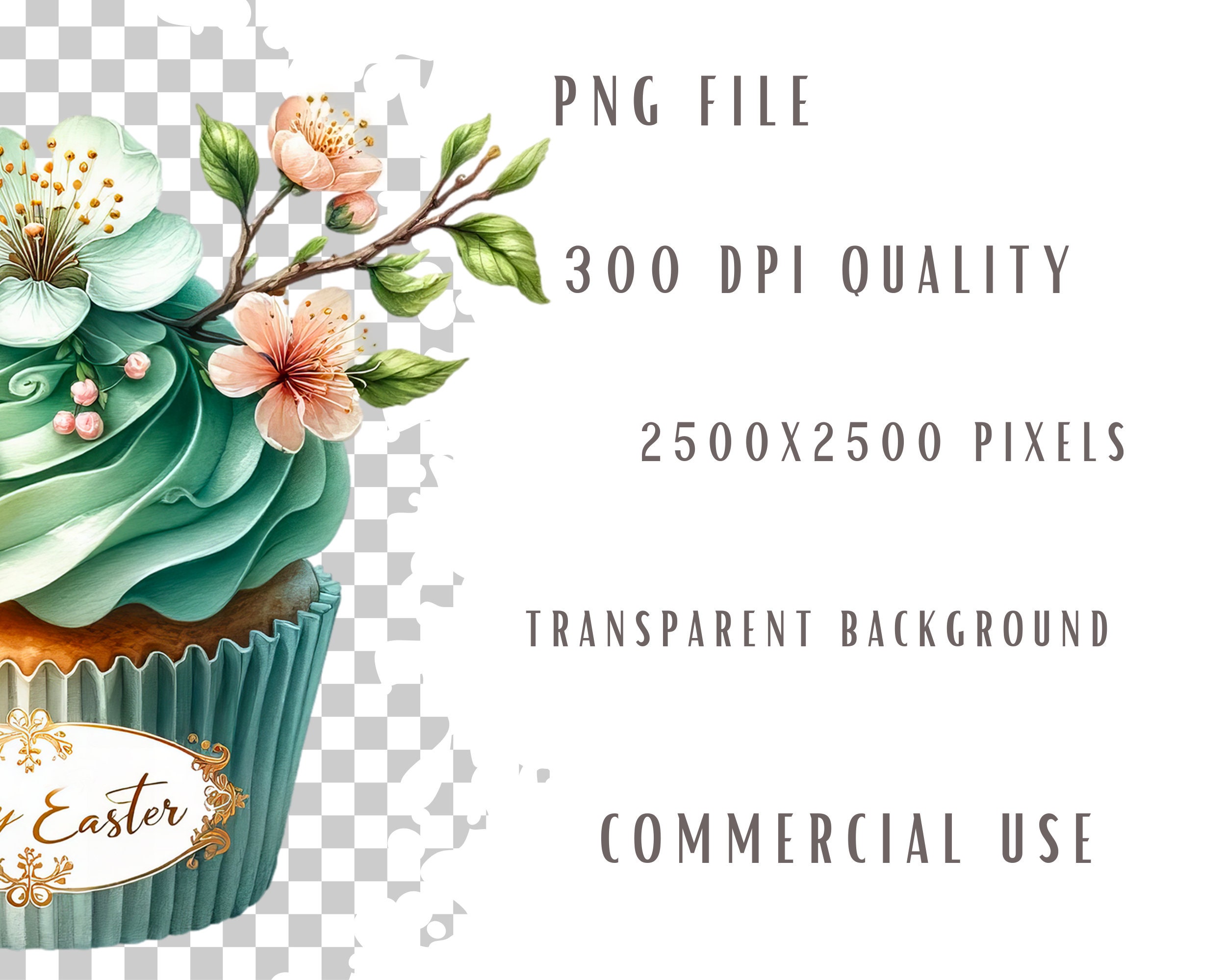 Easter and Spring Clipart Bundle, Spring Graphics, Easter Png Designs ...