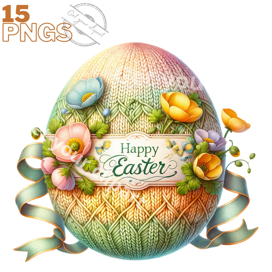 Easter Eggs Clipart Bundle, Easter Clipart, Easter Graphics, Easter ...