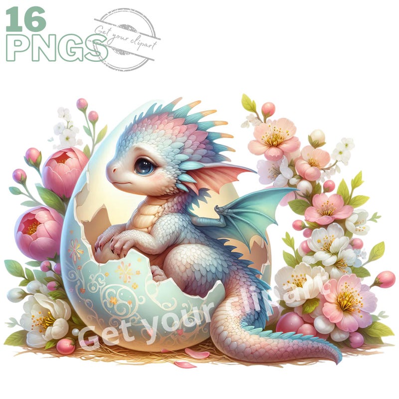 Easter Baby Dragon Svg - Etsy