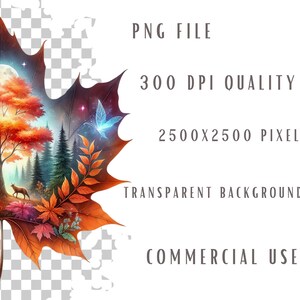 Autumn Leaf Clipart Bundle, Fall Clipart, Autumn Graphics, Fall ...