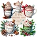 Christmas Drinks Watercolor Clipart Bundle, Christmas Png Bundle ...