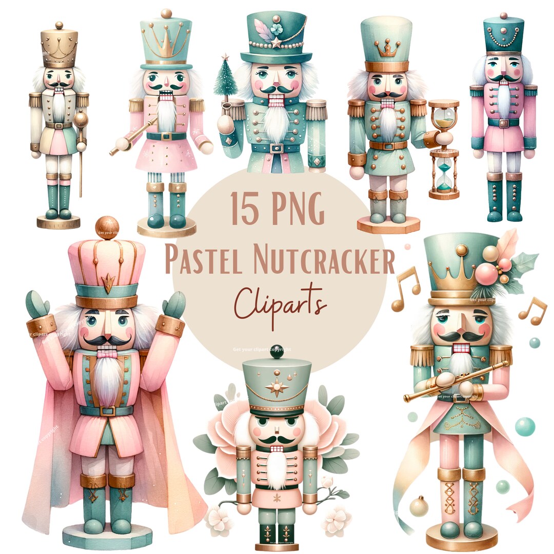 Nutcracker Png Graphics, Nutcracker Clipart, Winter Clipart Set, Set of ...