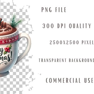 Christmas Drinks Watercolor Clipart Bundle, Christmas Png Bundle ...