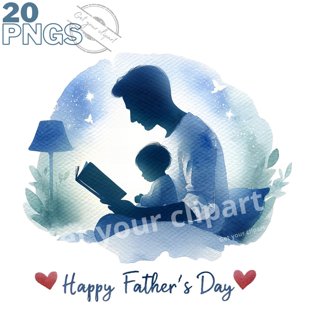 Happy Father's Day Clipart Bundle, Father's Day PNG Graphics, Father's ...