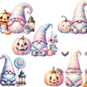 Halloween Gnomes Clipart Bundle, Halloween Clipart, Halloween Graphics ...
