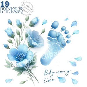 Pregnancy Announcement Clipart Bundle, Nursery Clipart, Babyshower Png ...