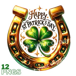 Saint Patrick's Day Clipart Bundle, Festive Png Graphics, St Patrick's Graphics, Transparent ...