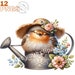 Cute Summer Bird Clipart Bundle, Watercolor Birds, Watercolor Summer ...