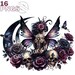 Dark Fairy Clipart Bundle, Fantasy Graphics, Fairy Graphics, Gothic Png ...