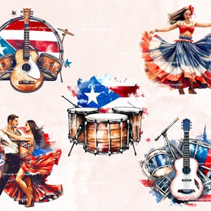 Puerto Rico Png Graphics, Puerto Rico Vibes, Summer Clipart Bundle ...
