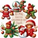 Gingerbread Men Clipart Bundle, Christmas Designs Png Graphics ...