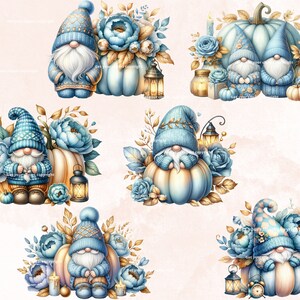 Pastel Gnome and Pumpkin Clipart Bundle, Fall Scrapbooking, Fall ...