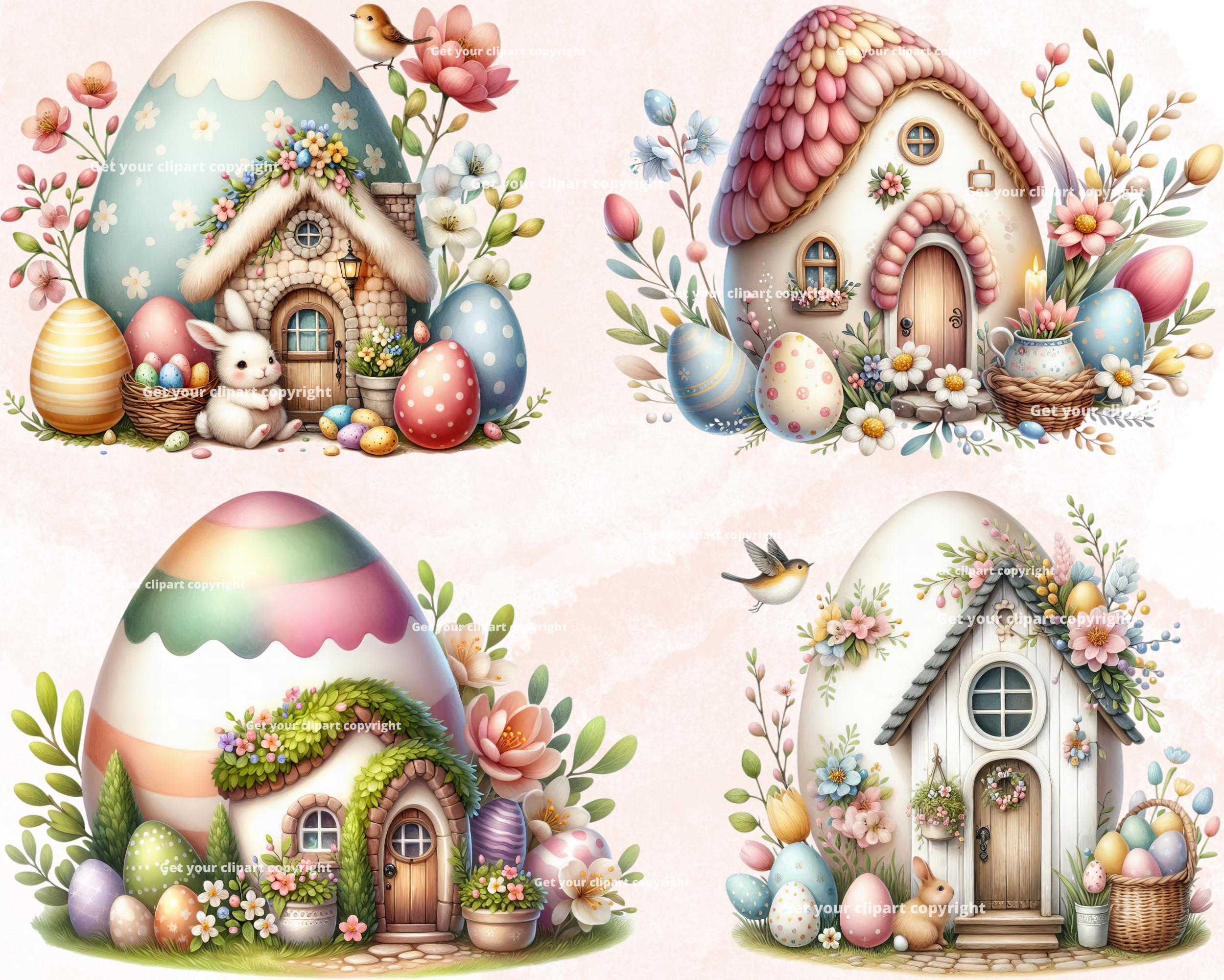 Sweet Easter Clipart Bundle, Easter Clipart, Easter Graphics, Easter ...