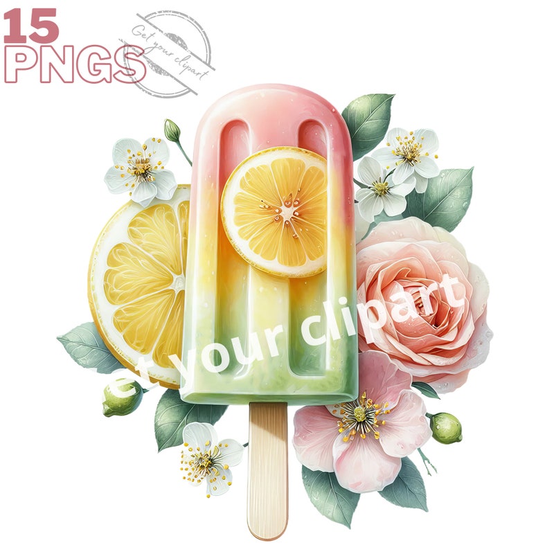 Popsicle Clipart - Etsy