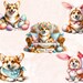 Easter Corgi Png Graphics, Easter Printable, Watercolor Dog Clipart ...